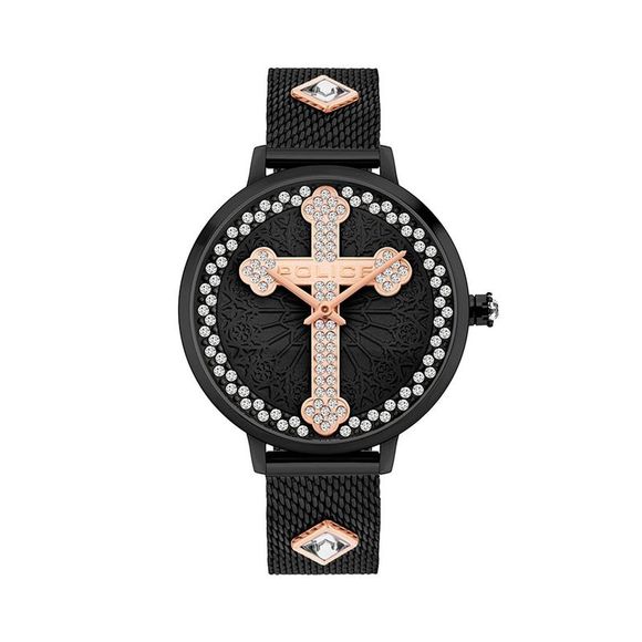 Police | Accessories | Police R32517001 Cross Watch Women Black Watches ...